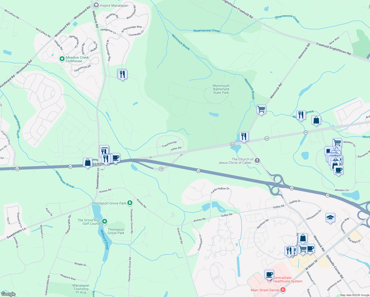 61 Yates Road, Manalapan Township NJ - Walk Score