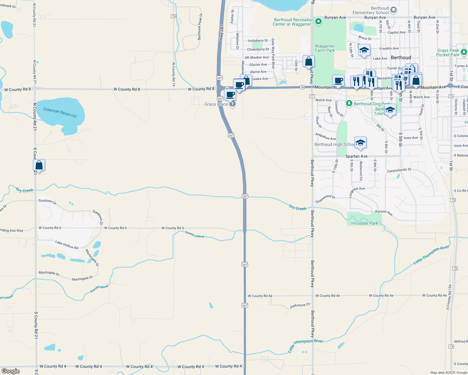 Berthoud CO - Walk Score