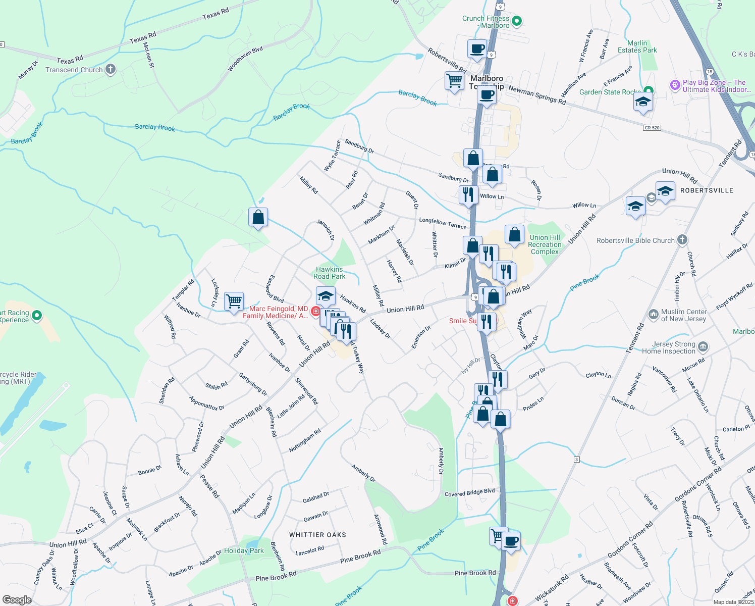 3 Millay Road, Marlboro Township NJ - Walk Score