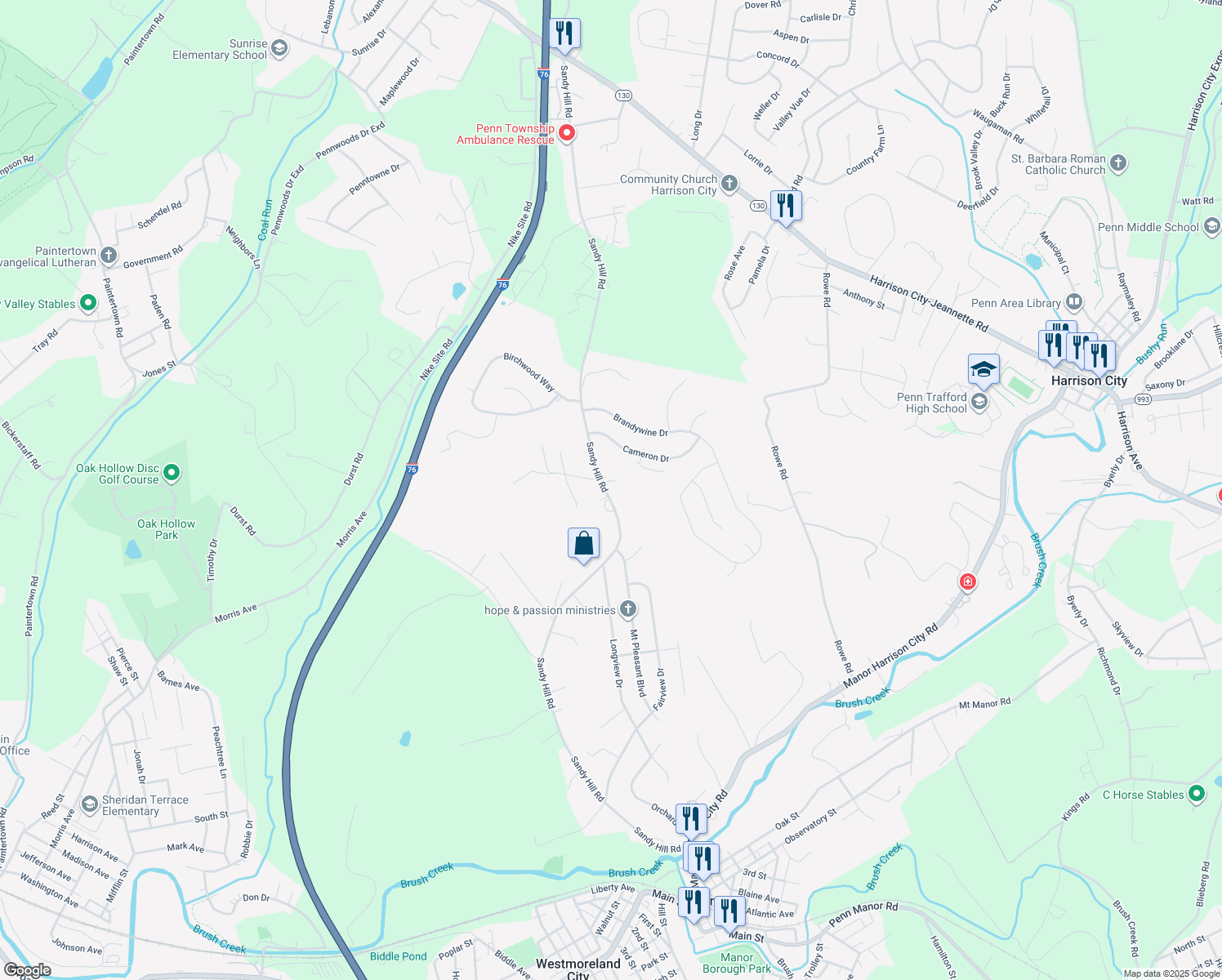 616 Sandy Hill Road, Manor PA - Walk Score