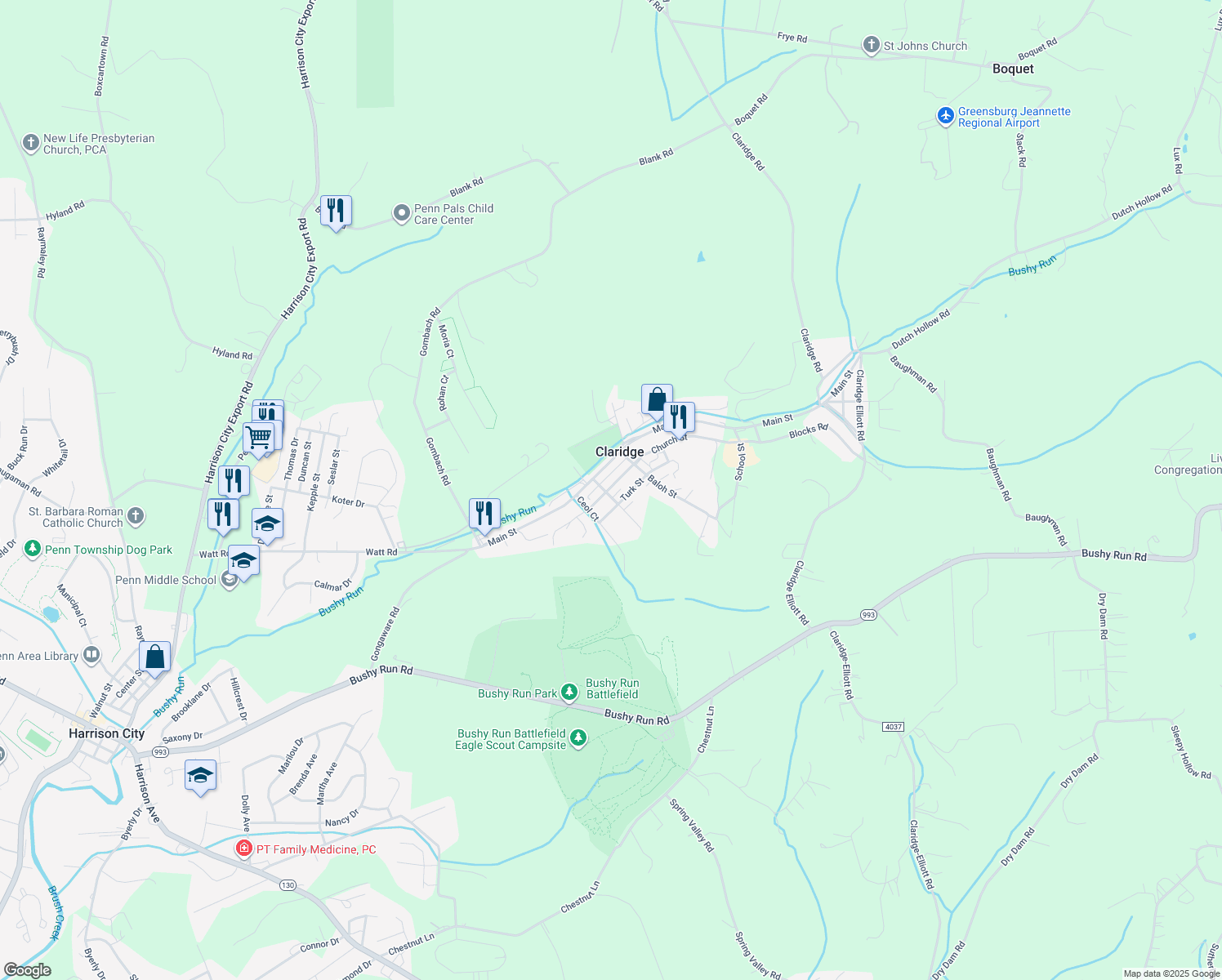 2202 Church Street, Claridge PA - Walk Score