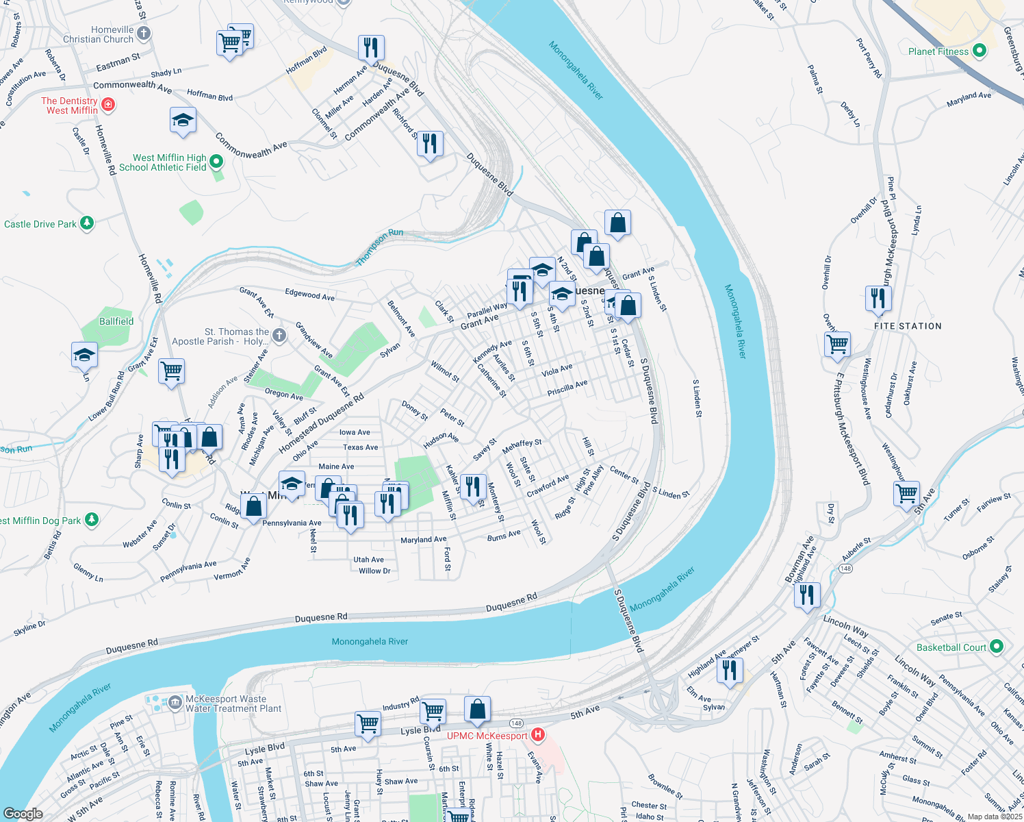 600 Catherine Street, Duquesne PA - Walk Score