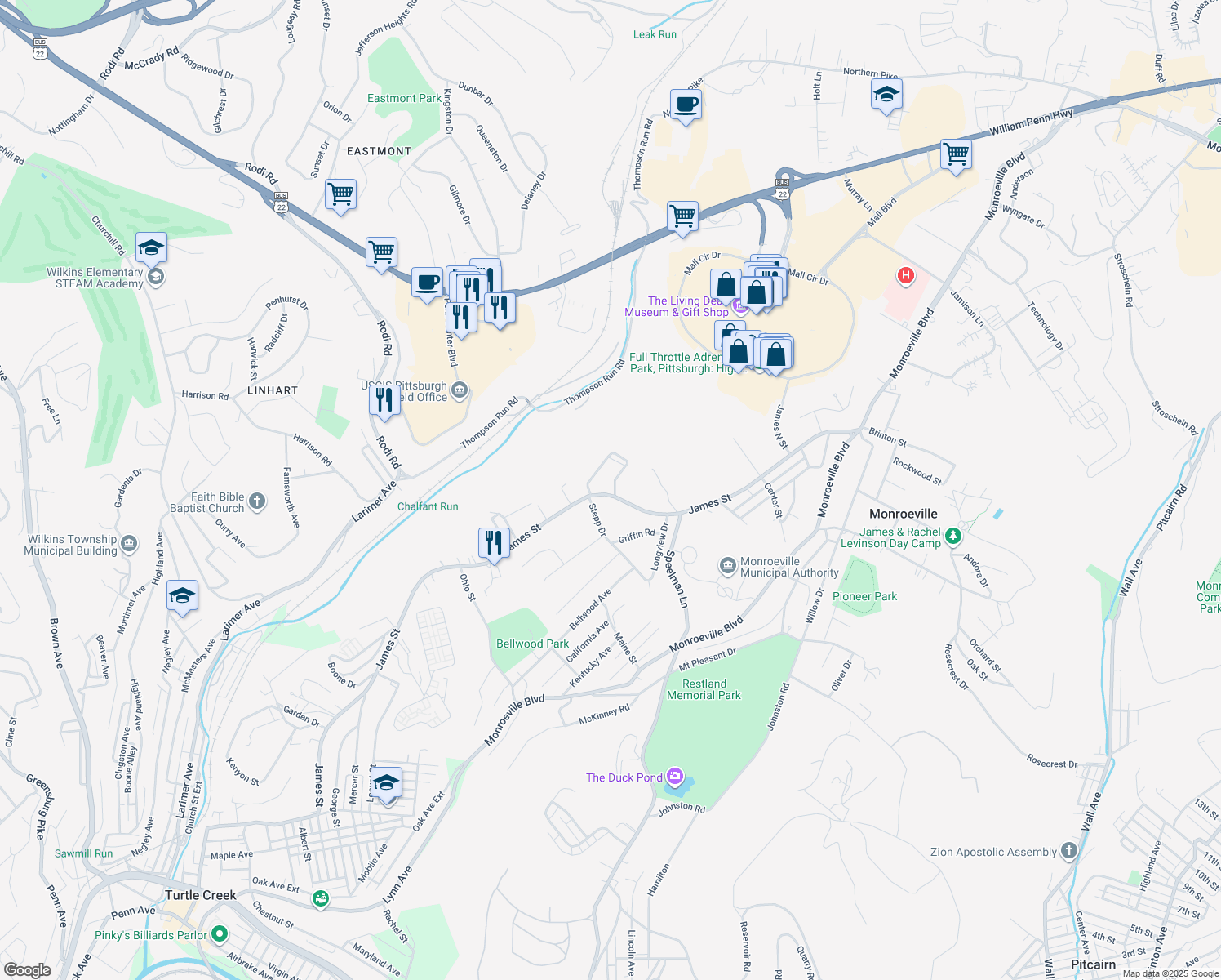 1519 James Street, Monroeville PA - Walk Score