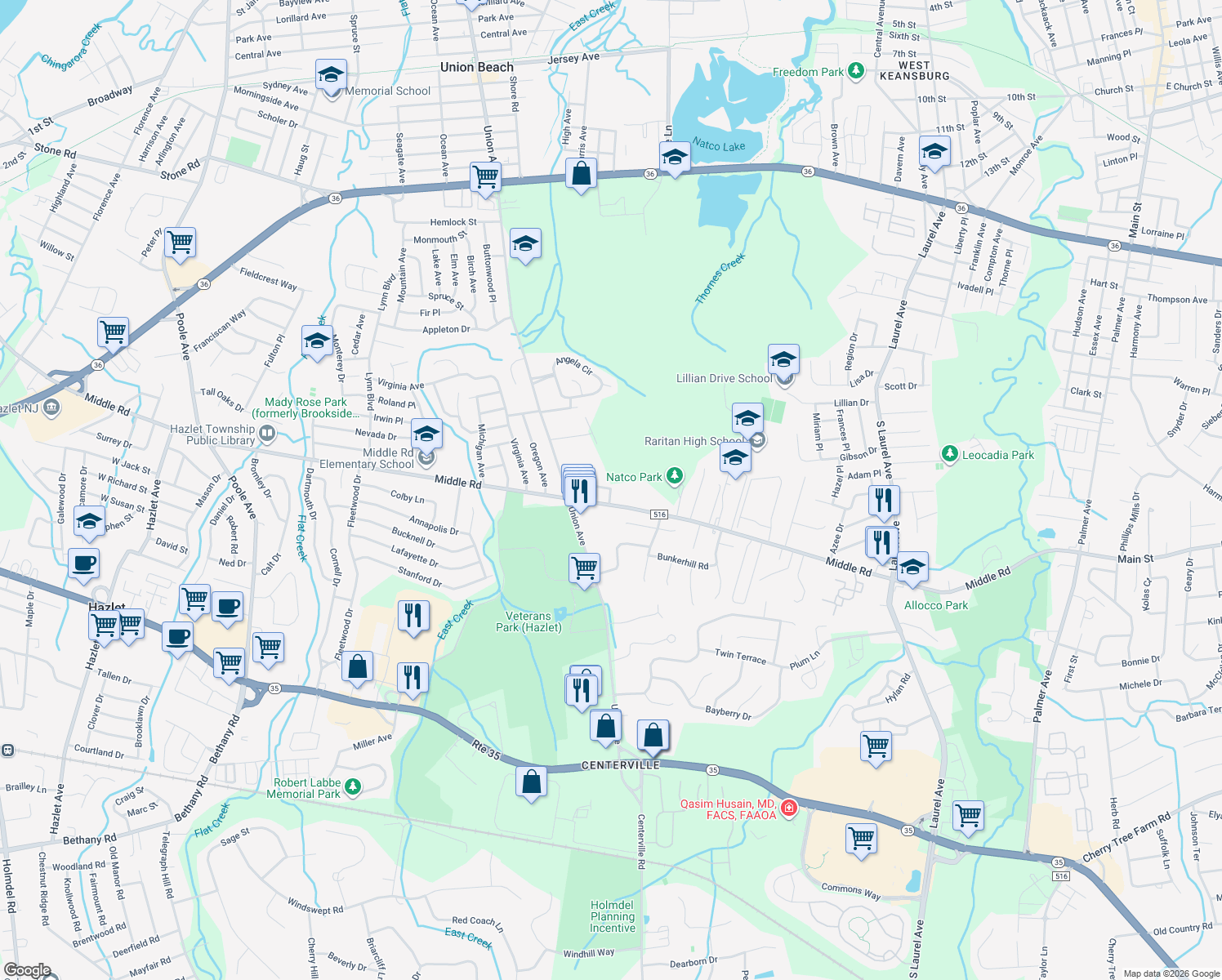 60 Pine Street, Hazlet NJ - Walk Score