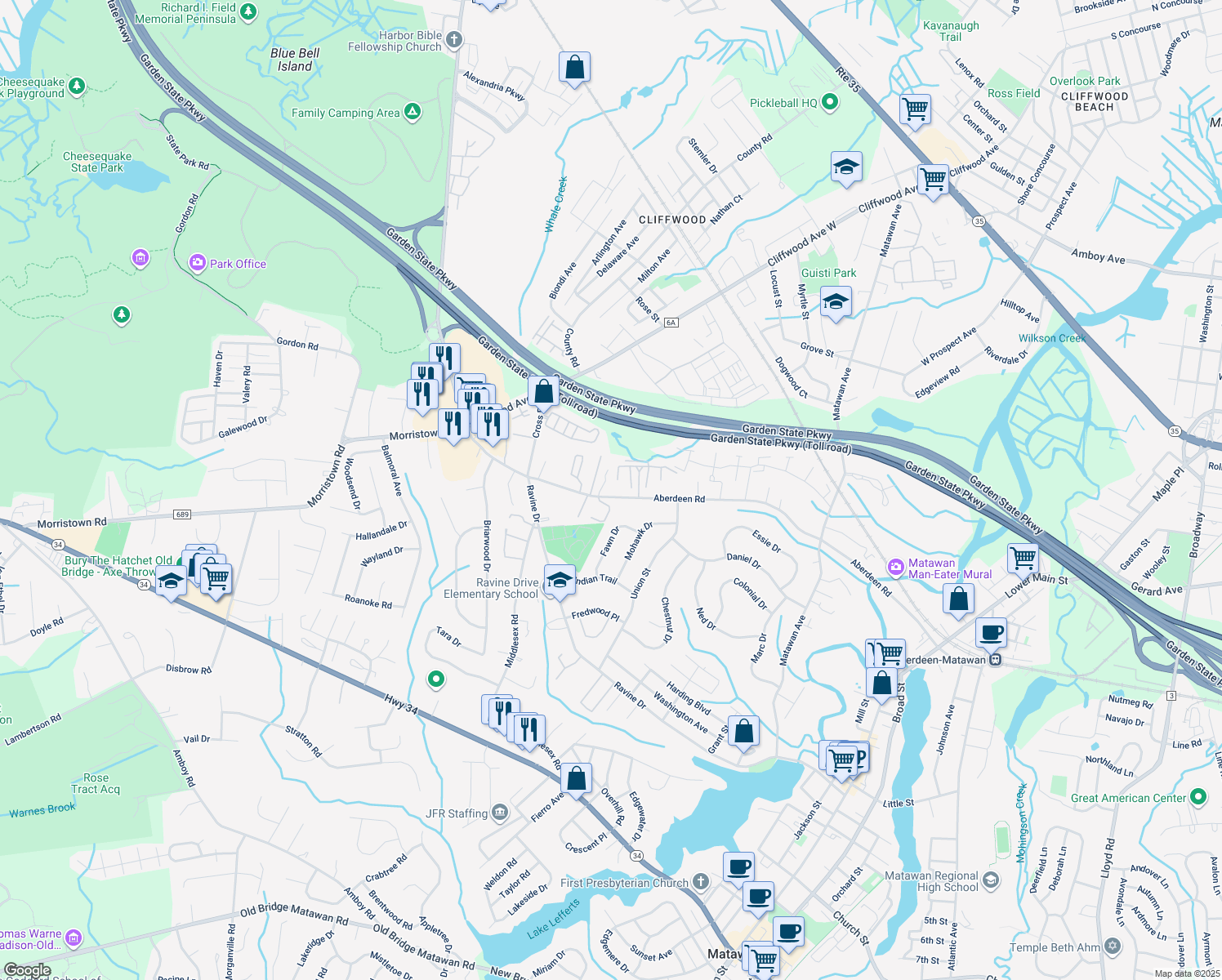 129 Aberdeen Road, Matawan NJ - Walk Score
