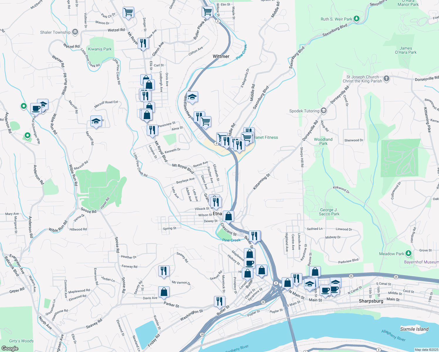 14 Elizabeth Street, Etna PA - Walk Score