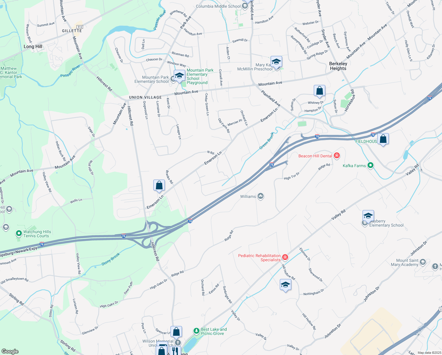 61 Greenbrook Road, Berkeley Heights NJ - Walk Score