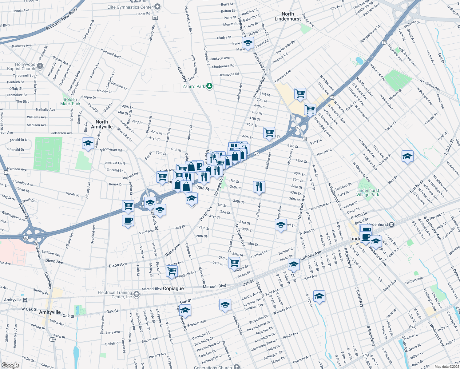 454 36th Street, Lindenhurst NY - Walk Score