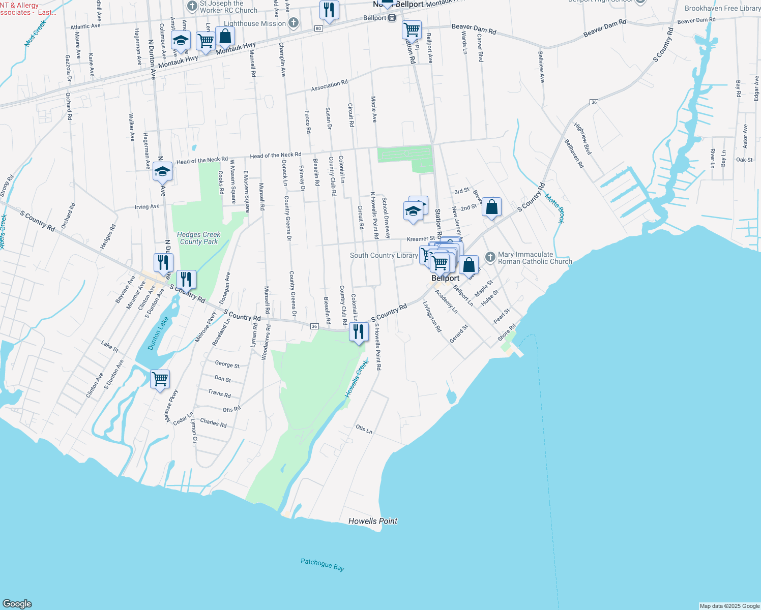 5 North Howells Point Road, Bellport NY - Walk Score