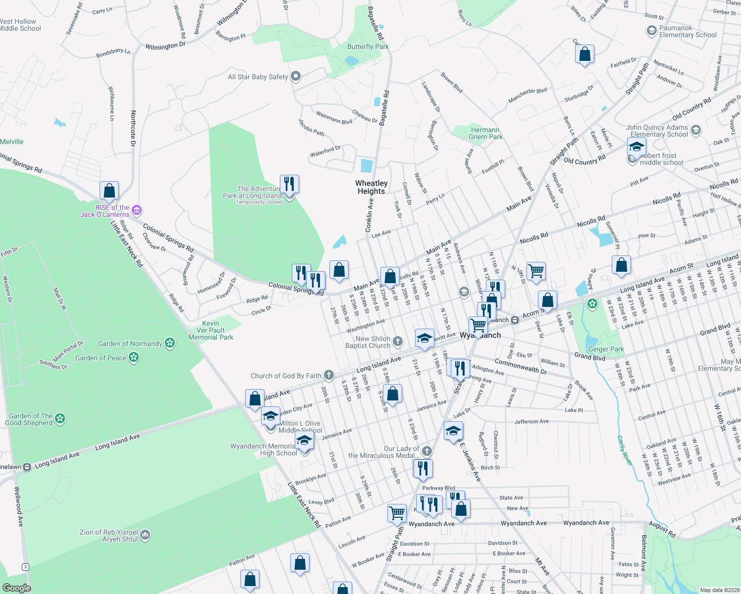 152 North 23rd Street, Wheatley Heights NY - Walk Score