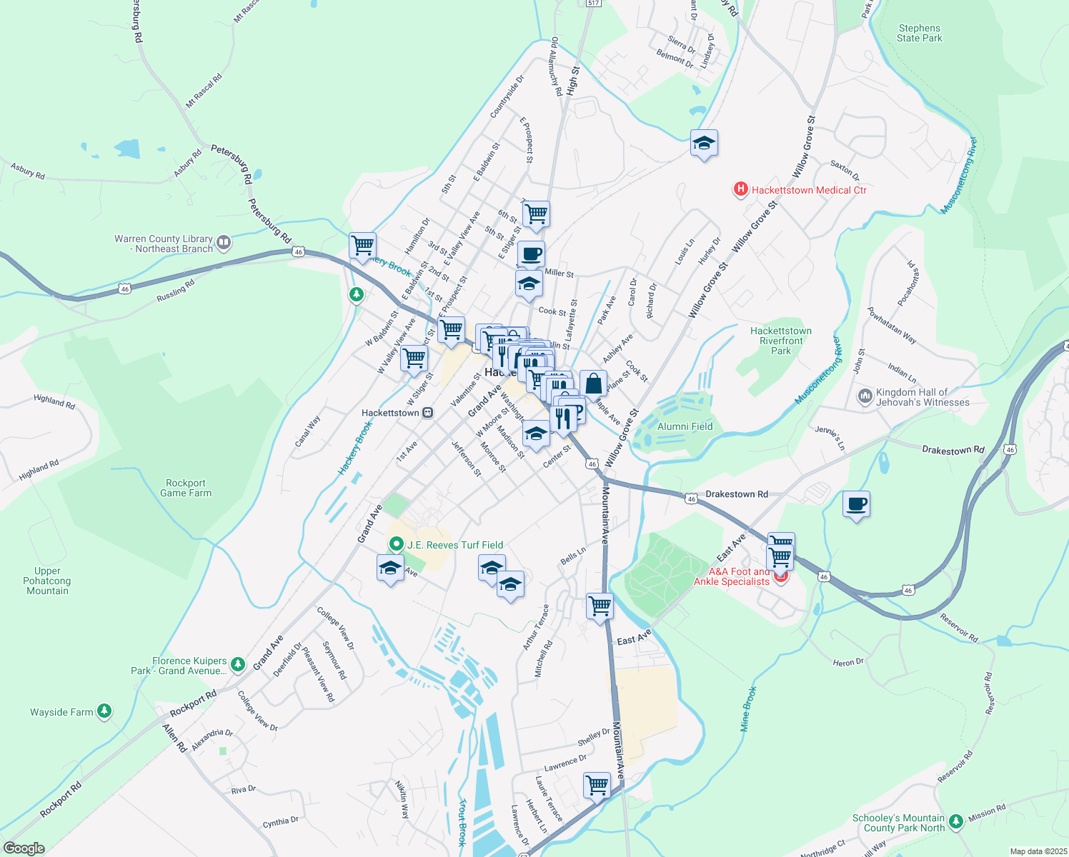 425 Washington Street, Hackettstown NJ - Walk Score