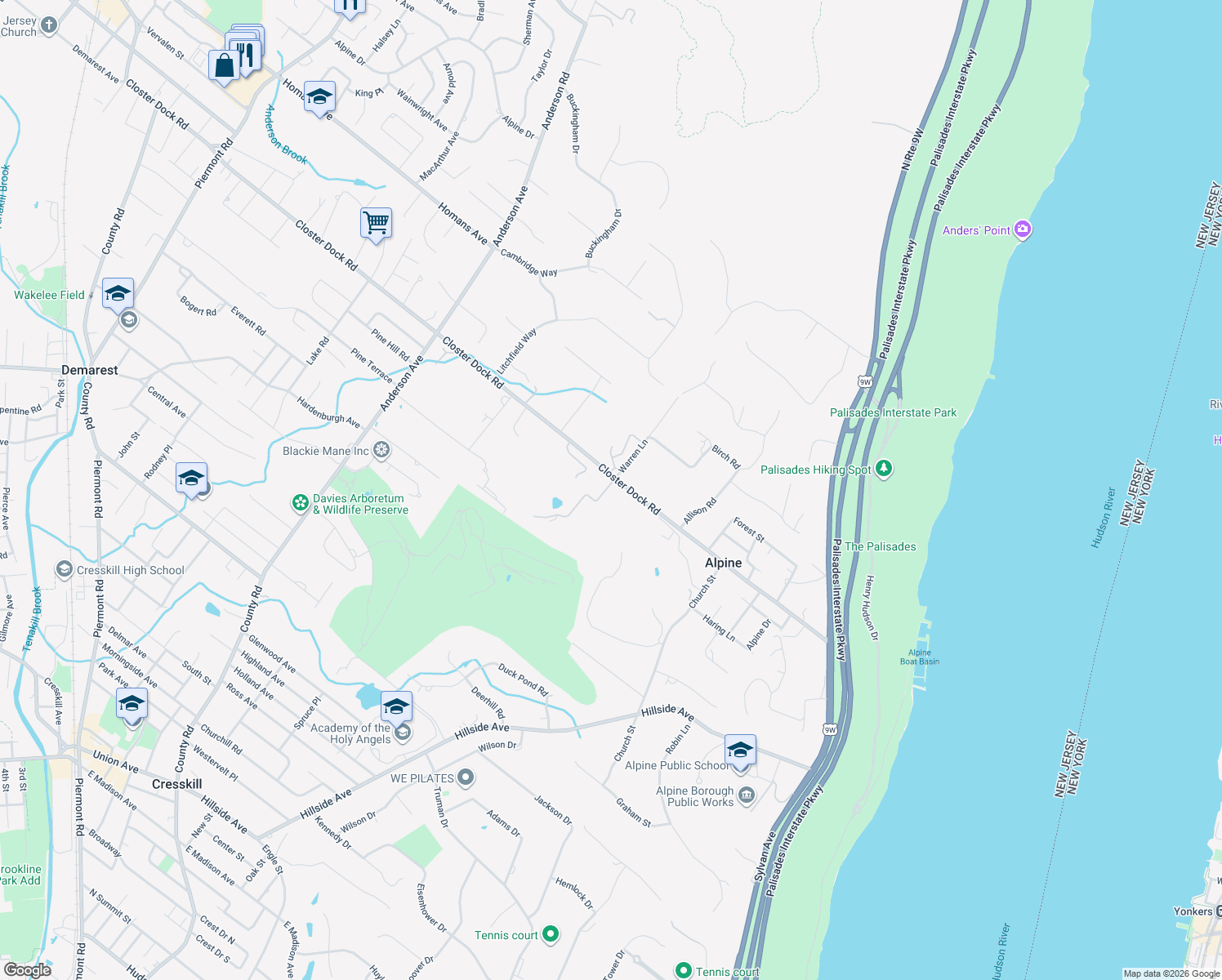 18 Frick Drive, Alpine NJ - Walk Score