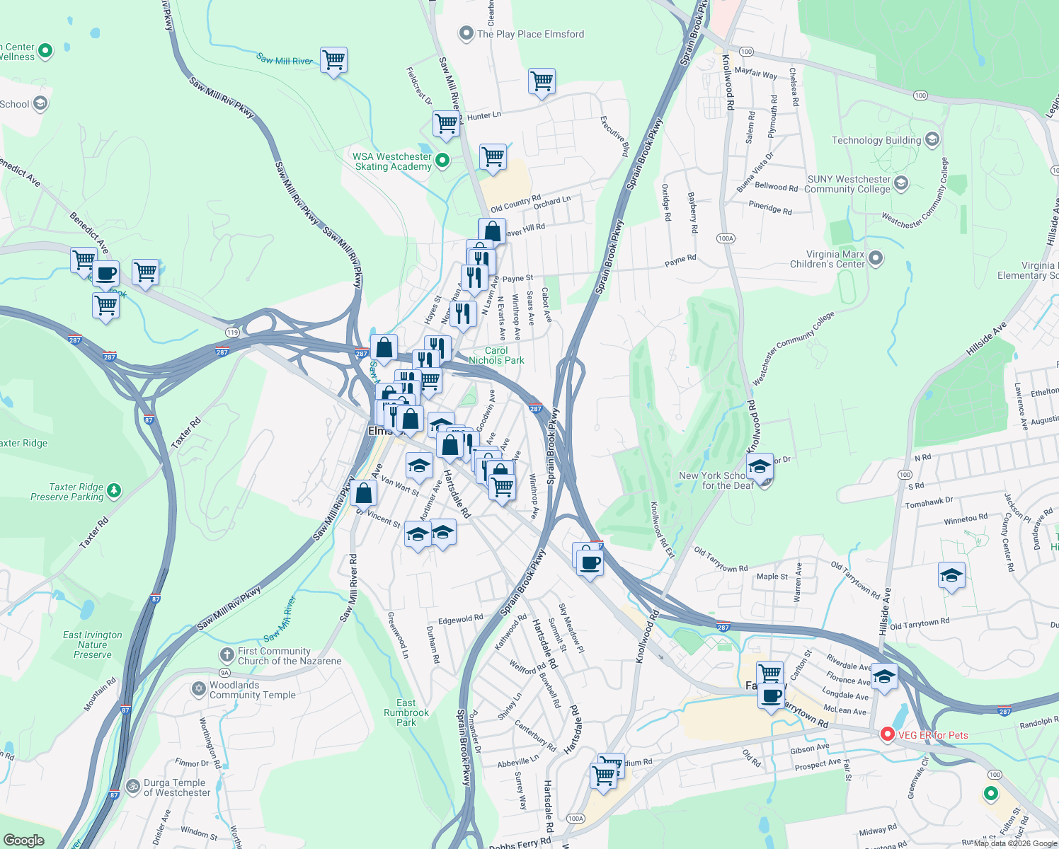 58 Winthrop Avenue, Elmsford NY - Walk Score