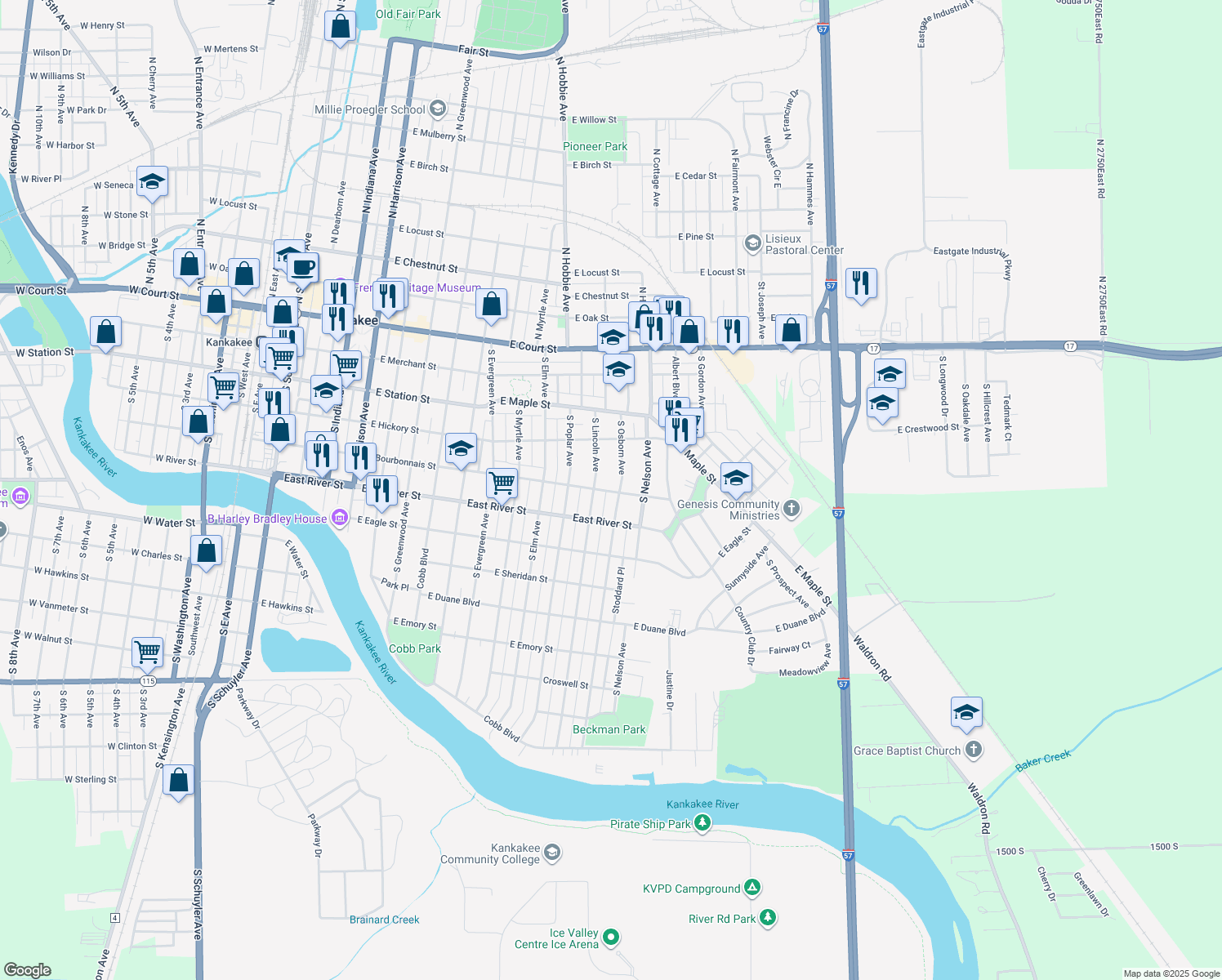 1485 East Bourbonnais Street, Kankakee IL - Walk Score