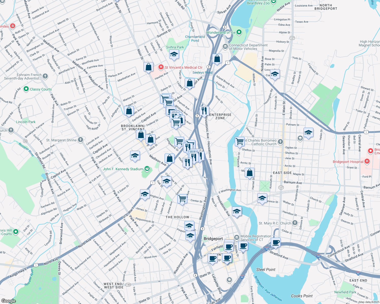 2016 Main Street, Bridgeport CT - Walk Score
