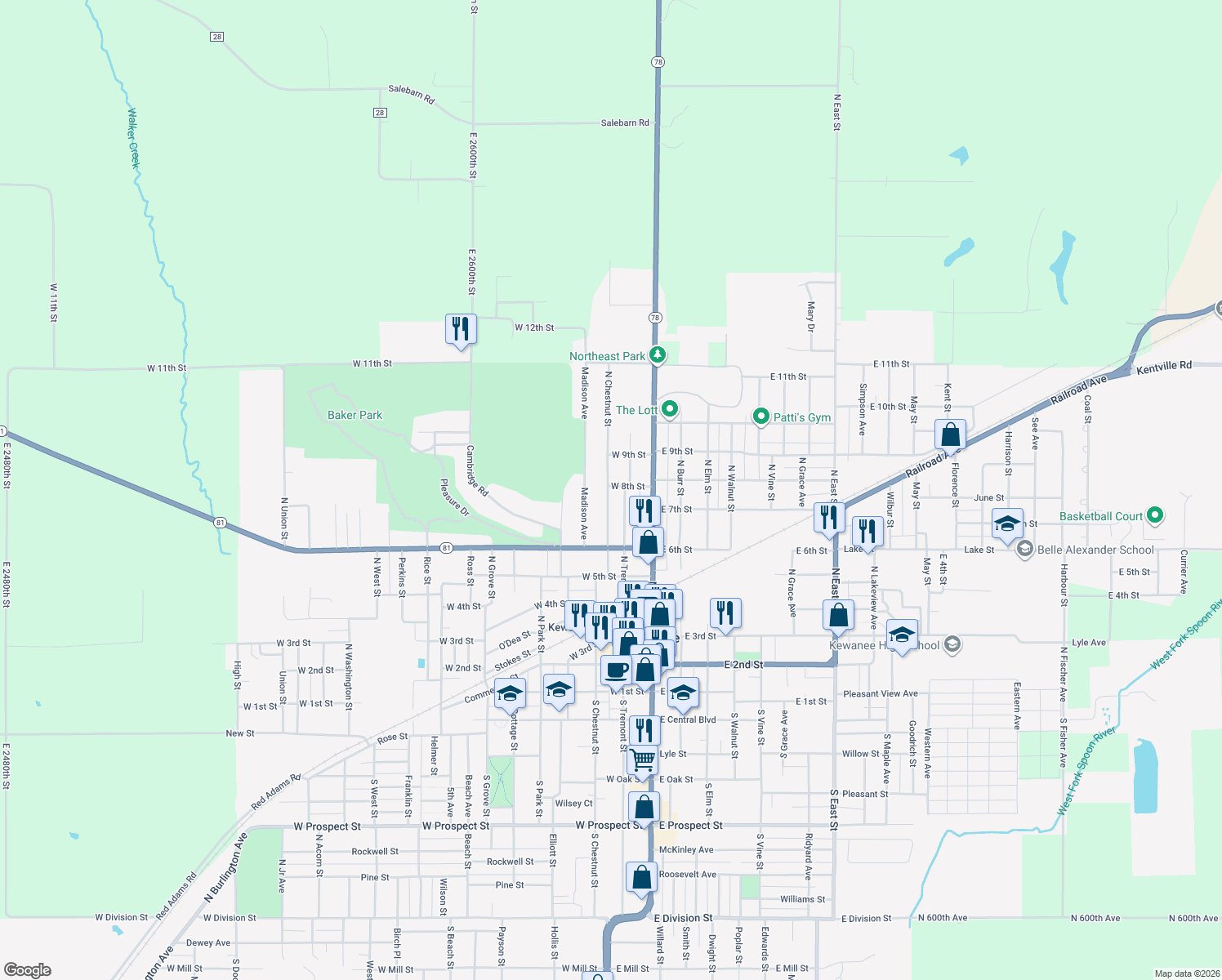 217 West 8th Street, Kewanee IL - Walk Score