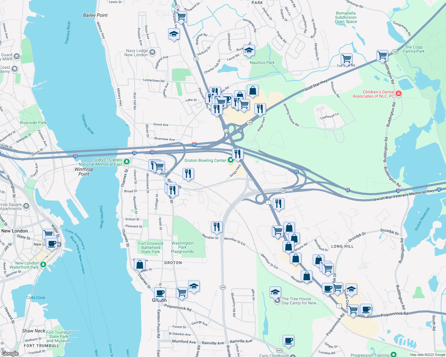 3 Kings Hwy, Groton CT - Walk Score