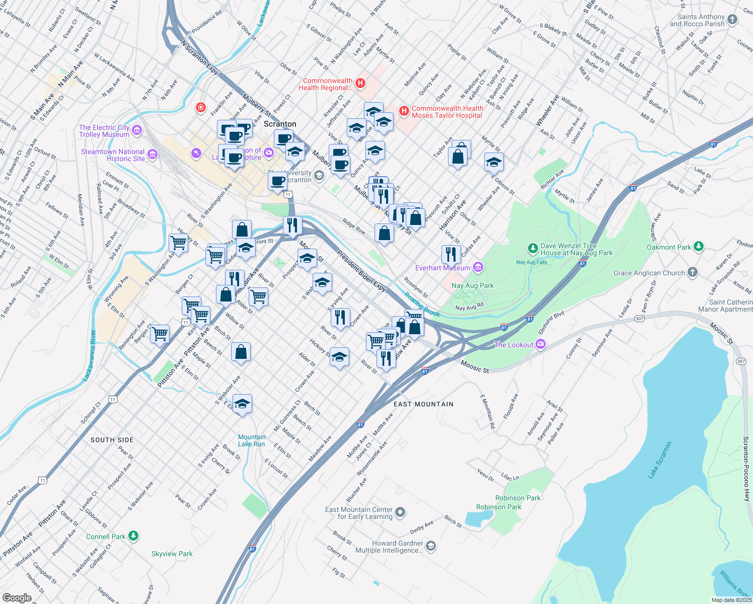 905 Moosic Street, Scranton PA - Walk Score