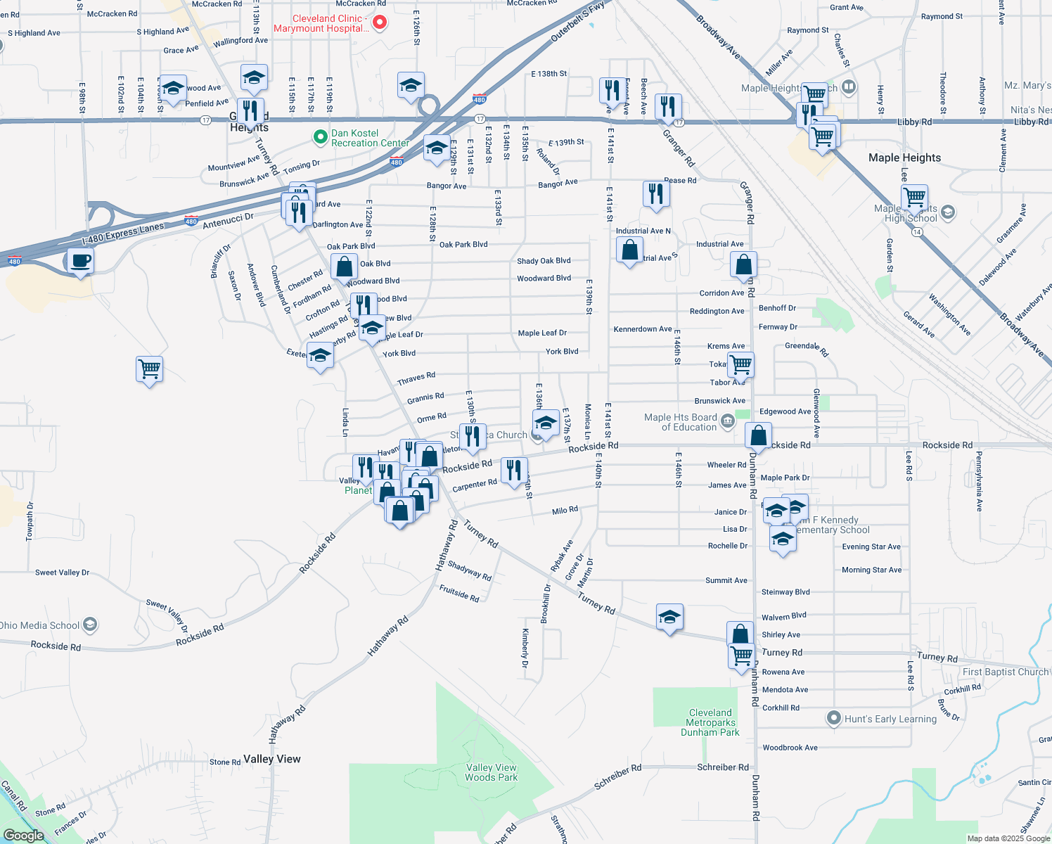 5929 East 135th Street, Garfield Heights OH - Walk Score
