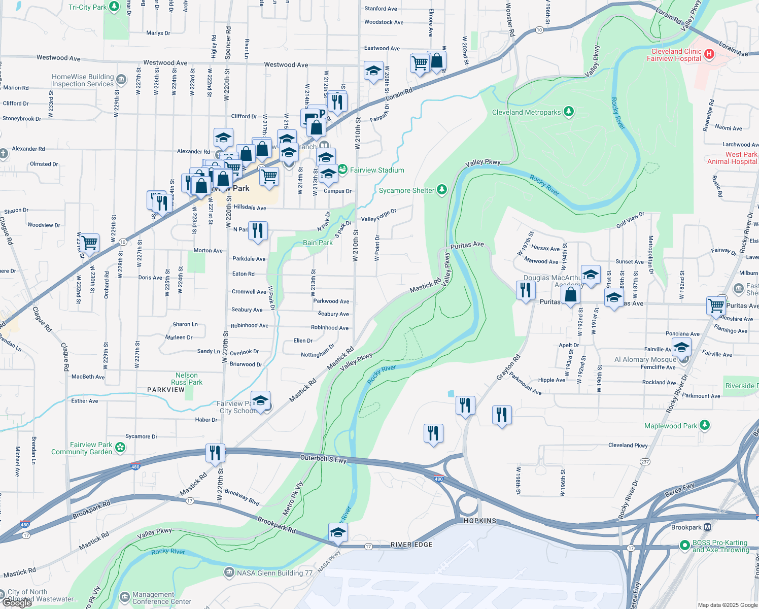 20820 Mastick Road, Fairview Park OH - Walk Score