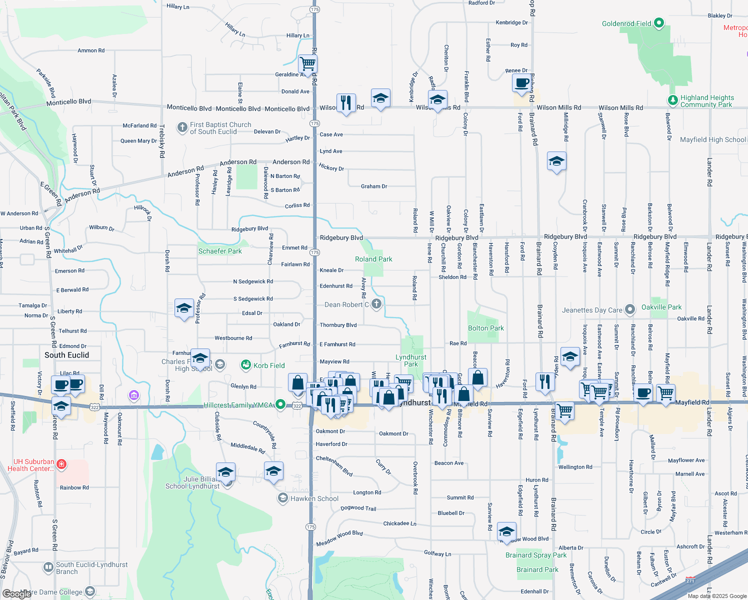 5207 Spencer Road, Lyndhurst OH - Walk Score