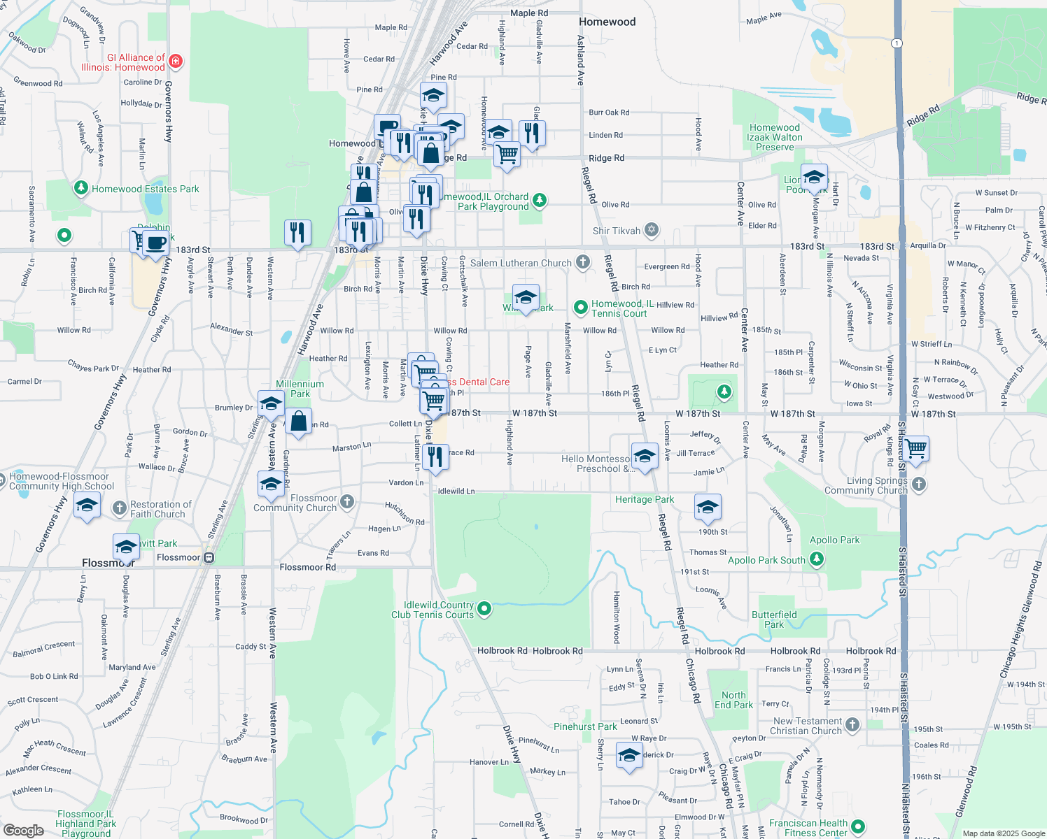 1739 West 187th Street, Homewood IL - Walk Score
