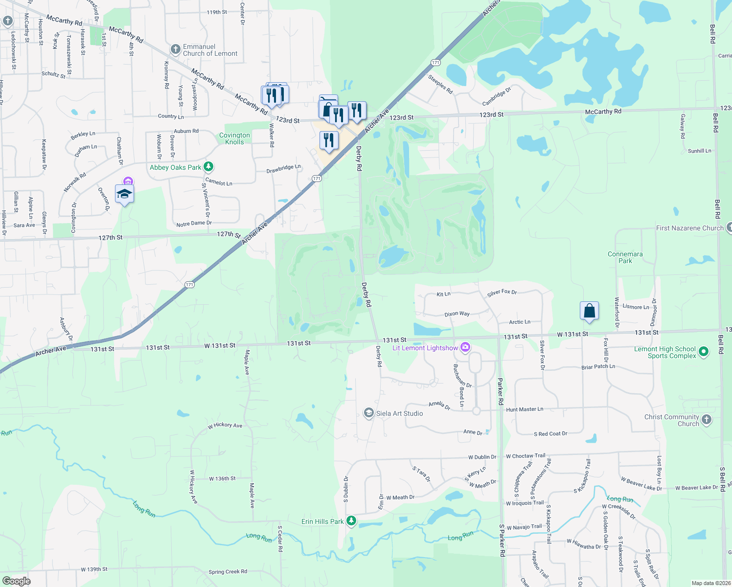 Derby Road, Lemont IL - Walk Score