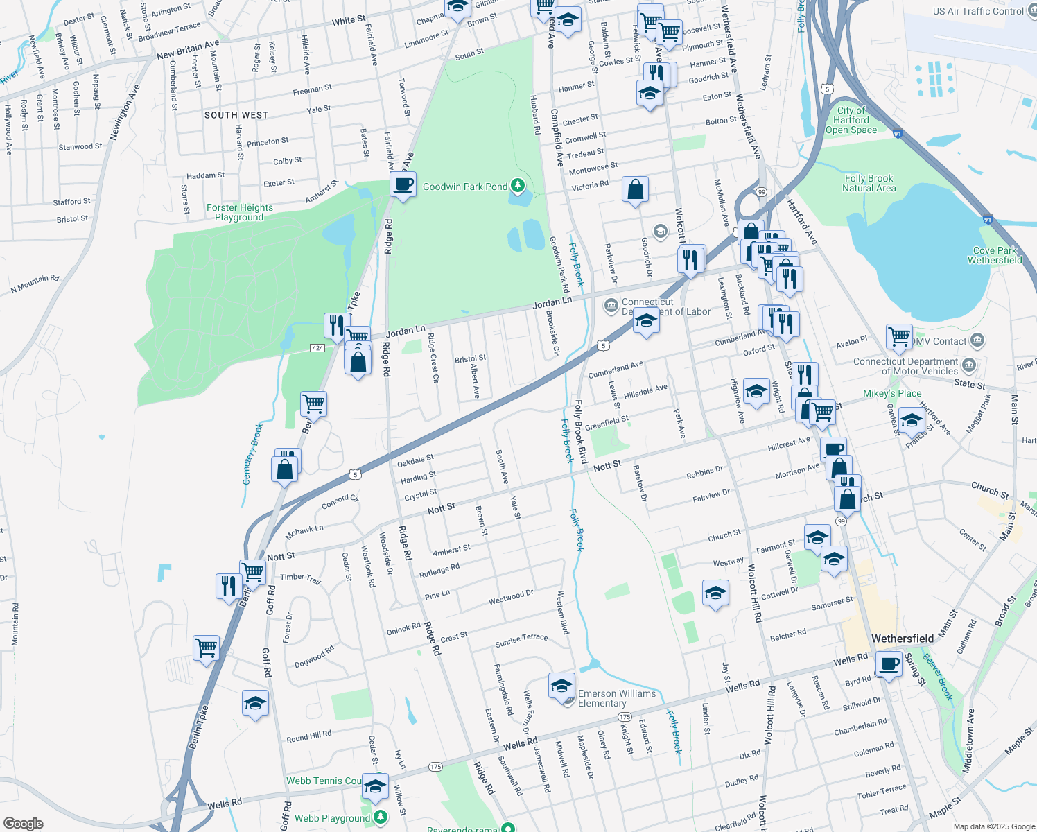 80 Spruce Street, Wethersfield CT - Walk Score