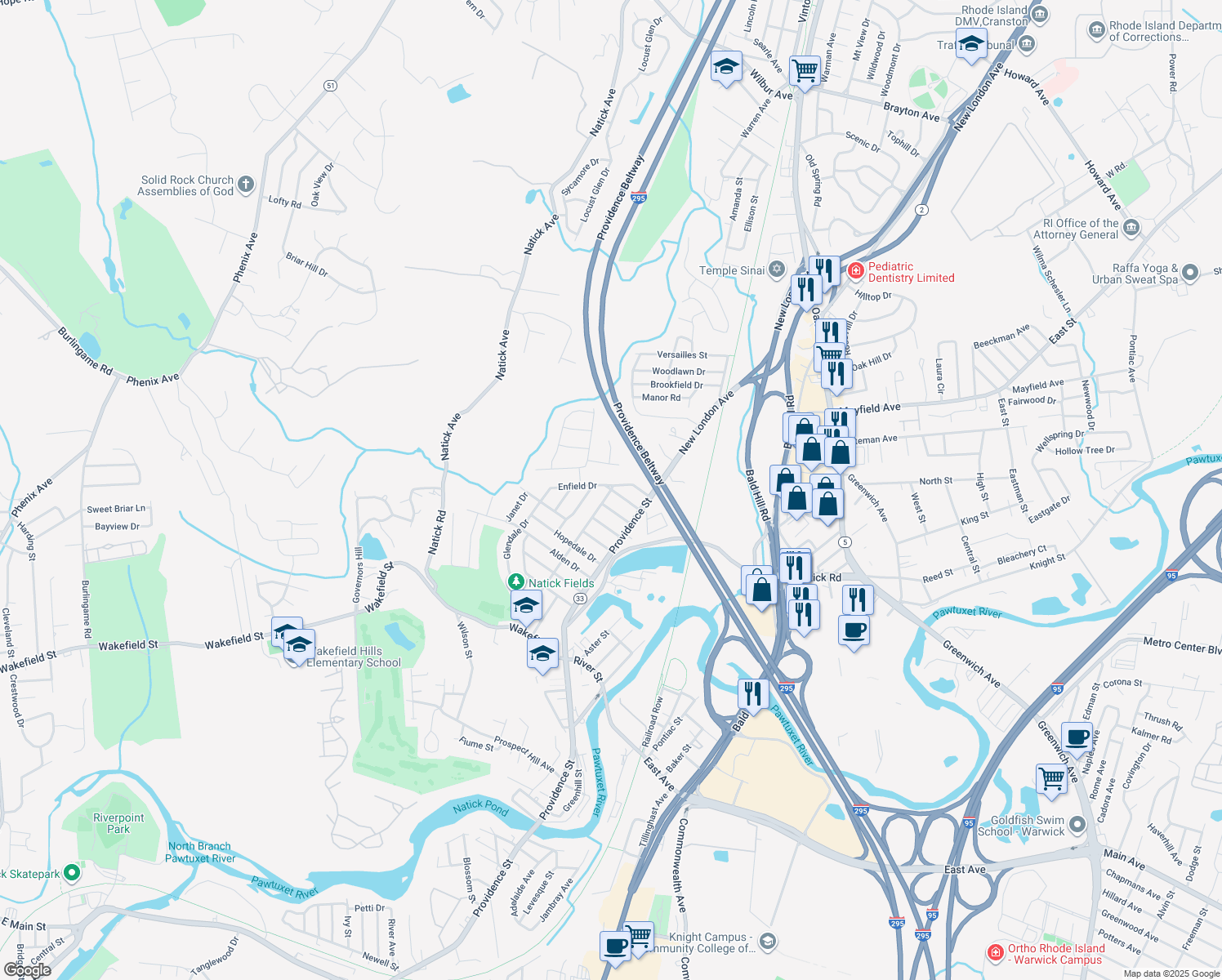 1 Crossland Road, West Warwick RI - Walk Score