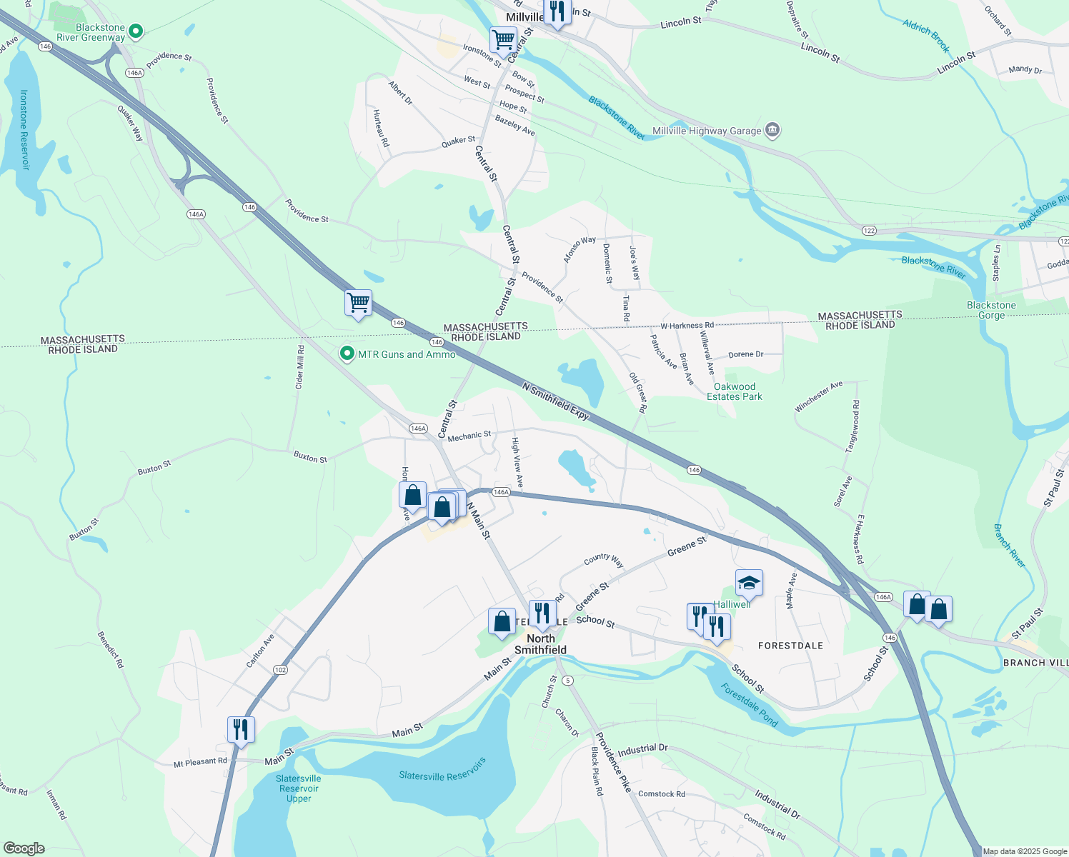 245 Mechanic Street, North Smithfield RI - Walk Score