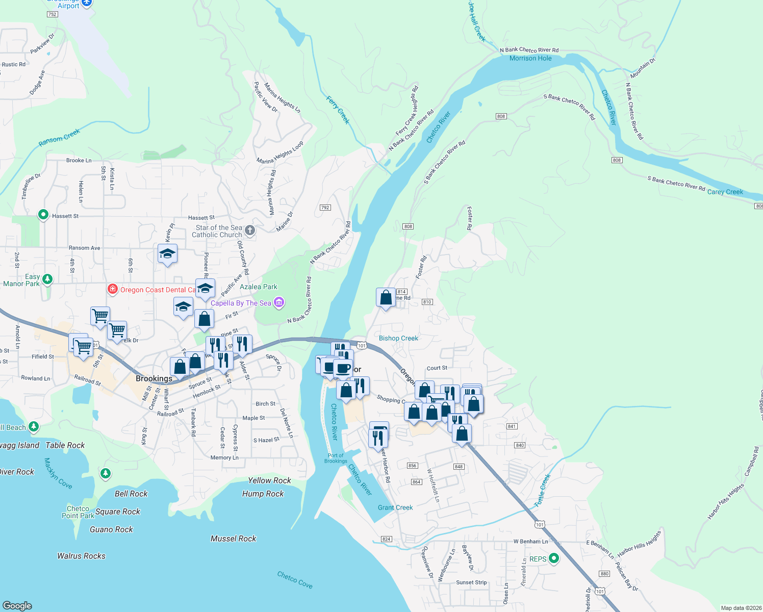 97801 South Bank Chetco River Road, Brookings OR - Walk Score