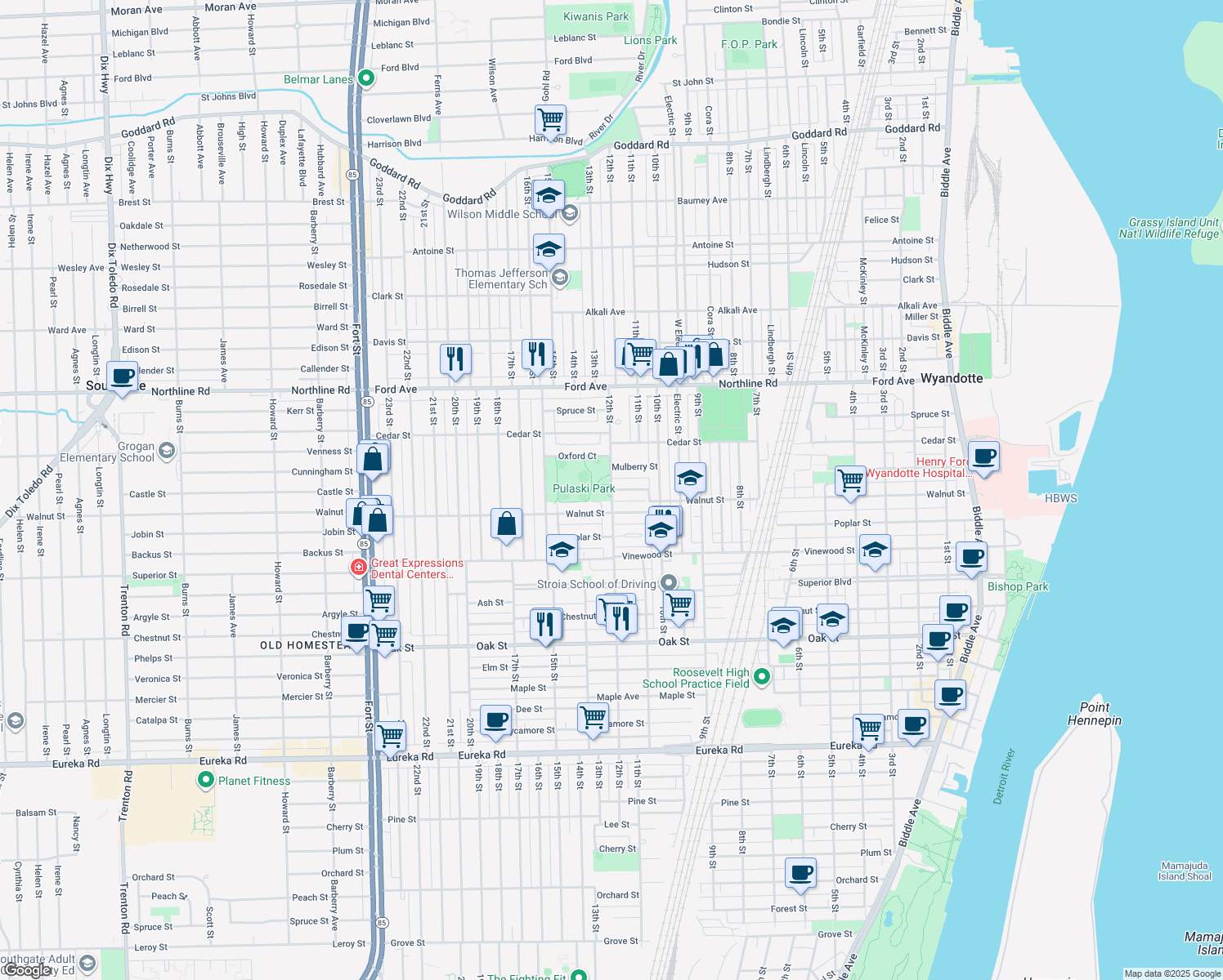 12th Street, Wyandotte MI - Walk Score