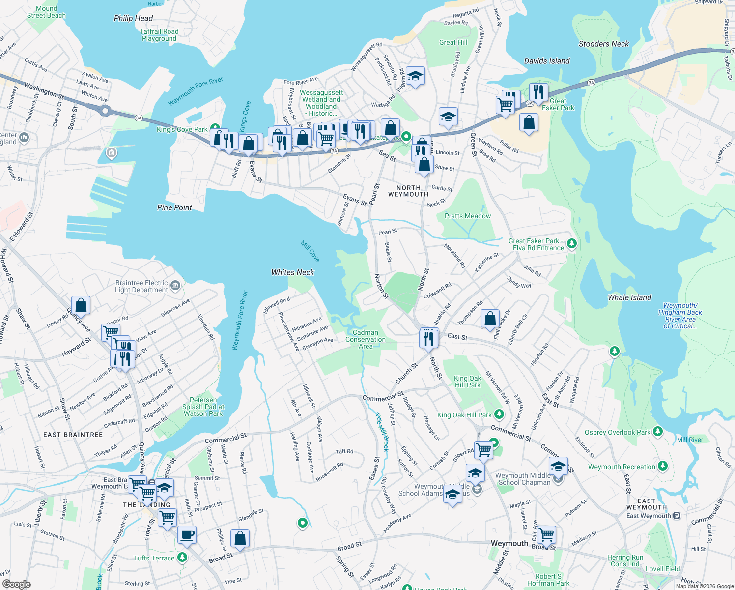 29 Colonial Road, Weymouth Town MA - Walk Score