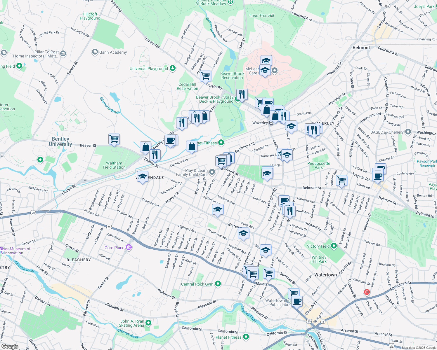 20 Brookline Street, Belmont MA - Walk Score