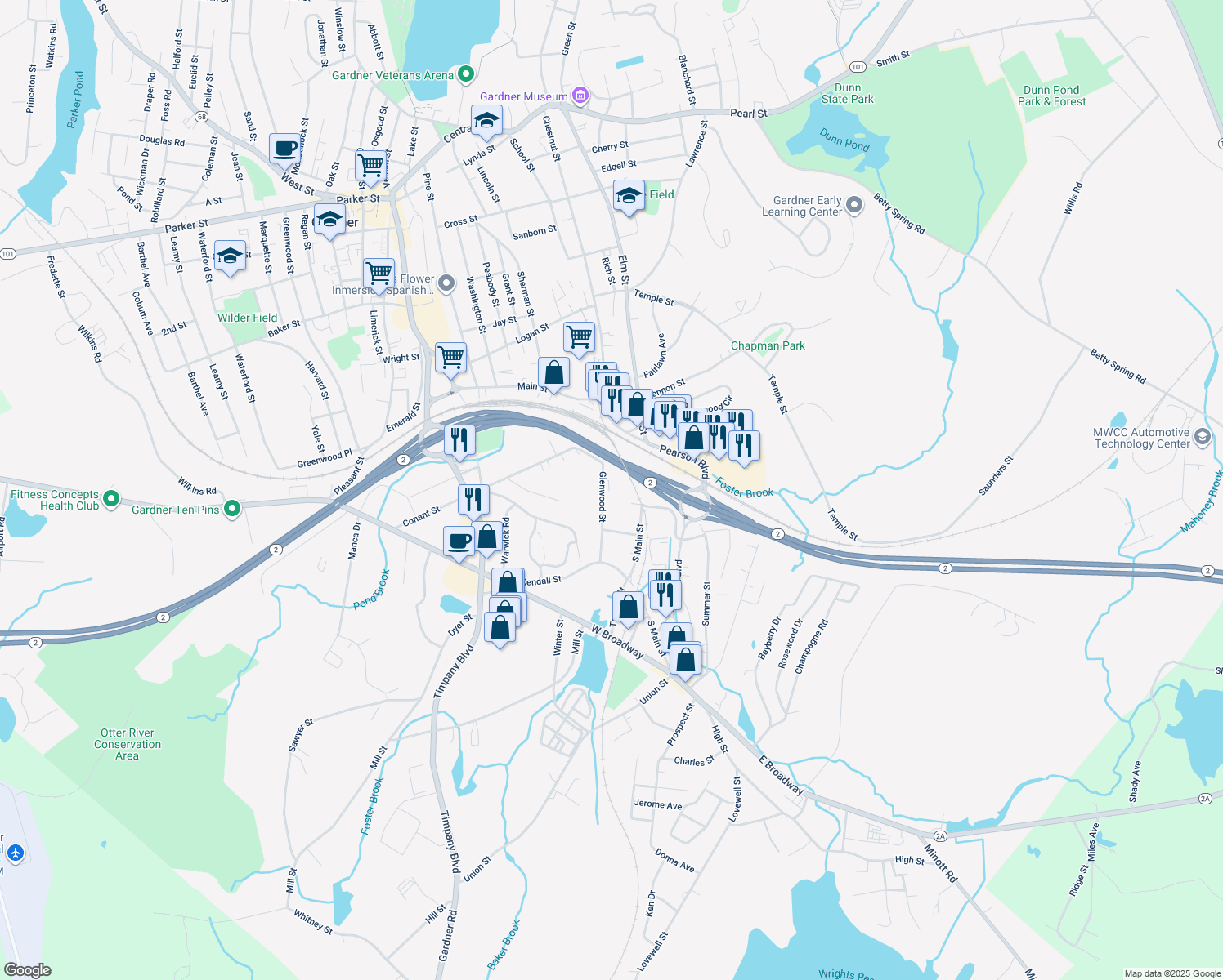 45 Glenwood Street, Gardner MA - Walk Score