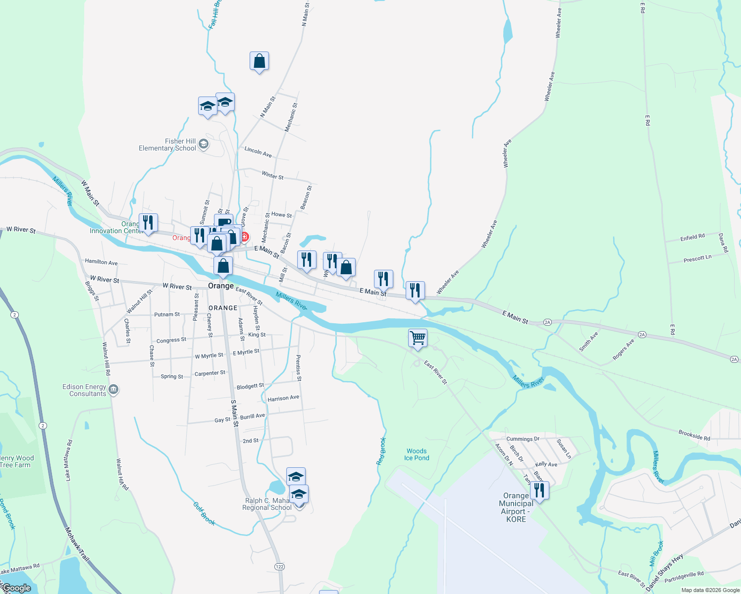 300 East Main Street, Orange MA - Walk Score