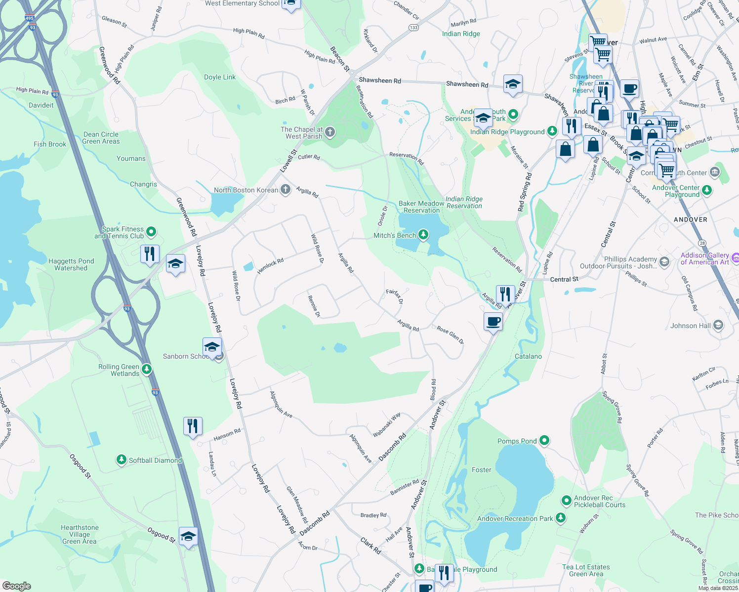 Andover MA - Walk Score