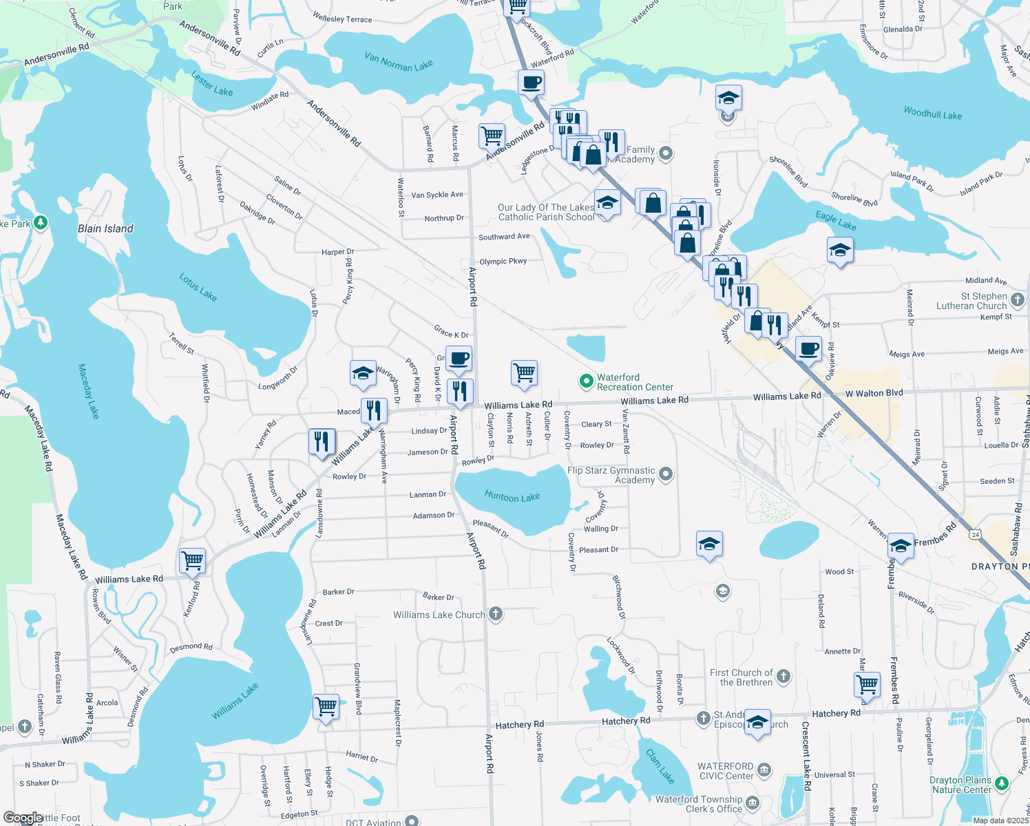 5897 Williams Lake Road, Waterford Township MI - Walk Score