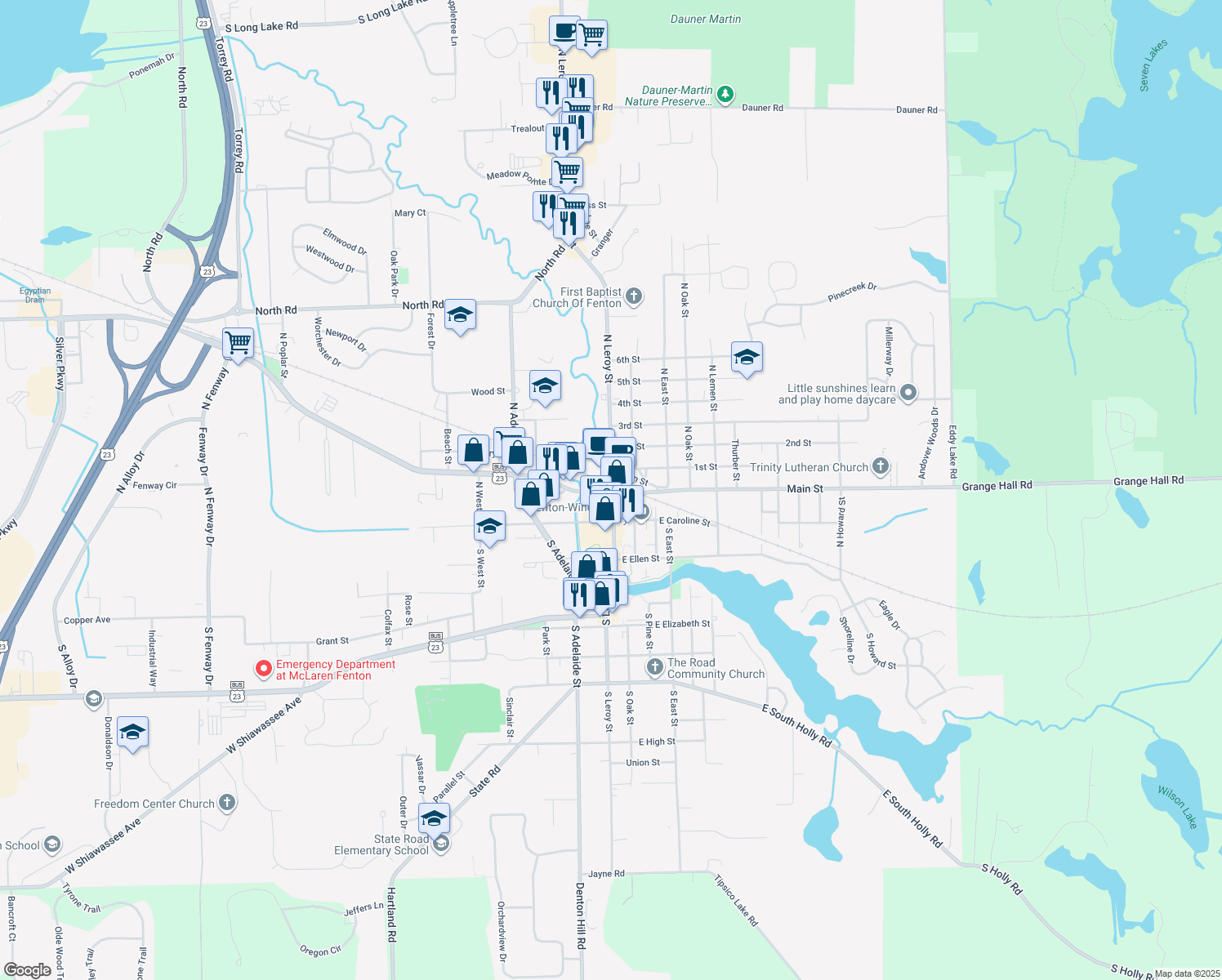 101-145 East Silver Lake Road, Fenton MI - Walk Score
