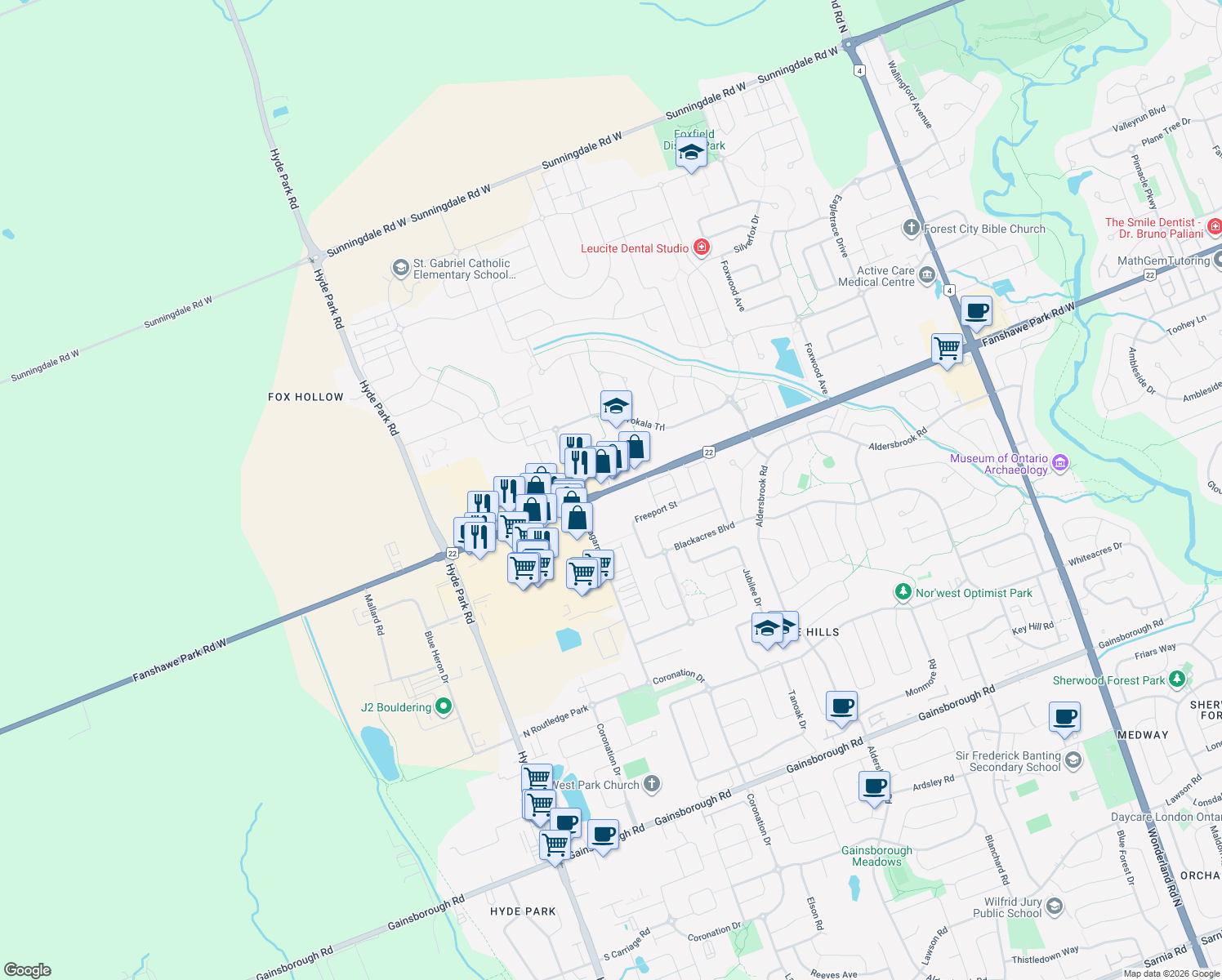 1290 Fanshawe Park Road West, London ON - Walk Score