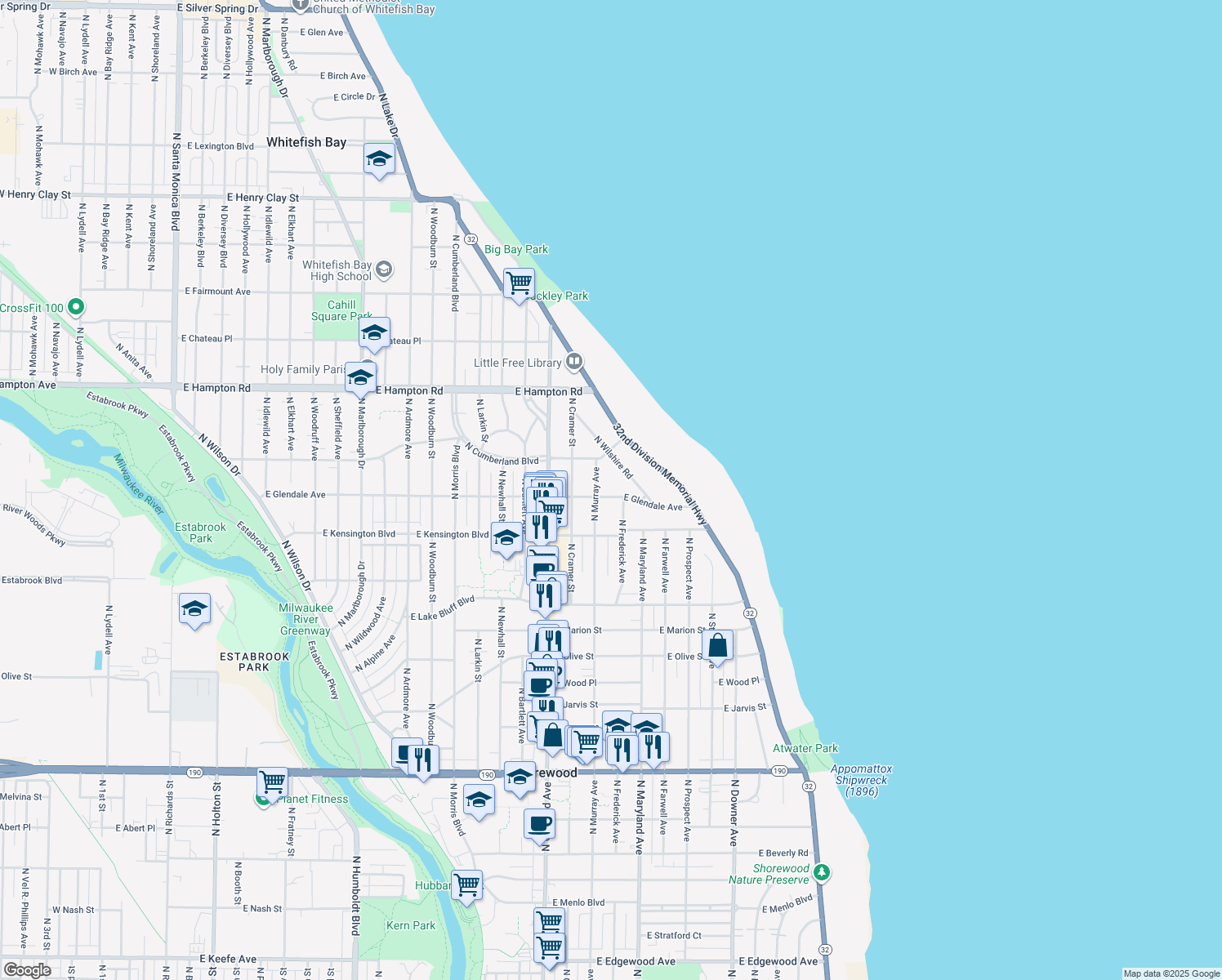 2020 East Glendale Avenue, Whitefish Bay WI - Walk Score