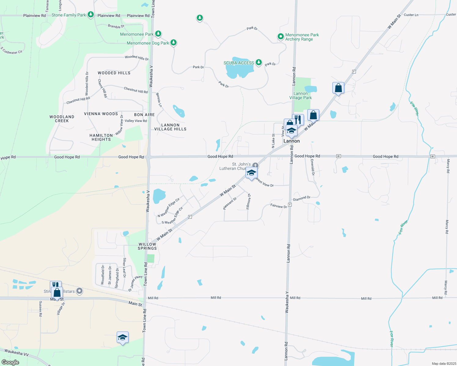 21056 West Main Street, Lannon WI - Walk Score