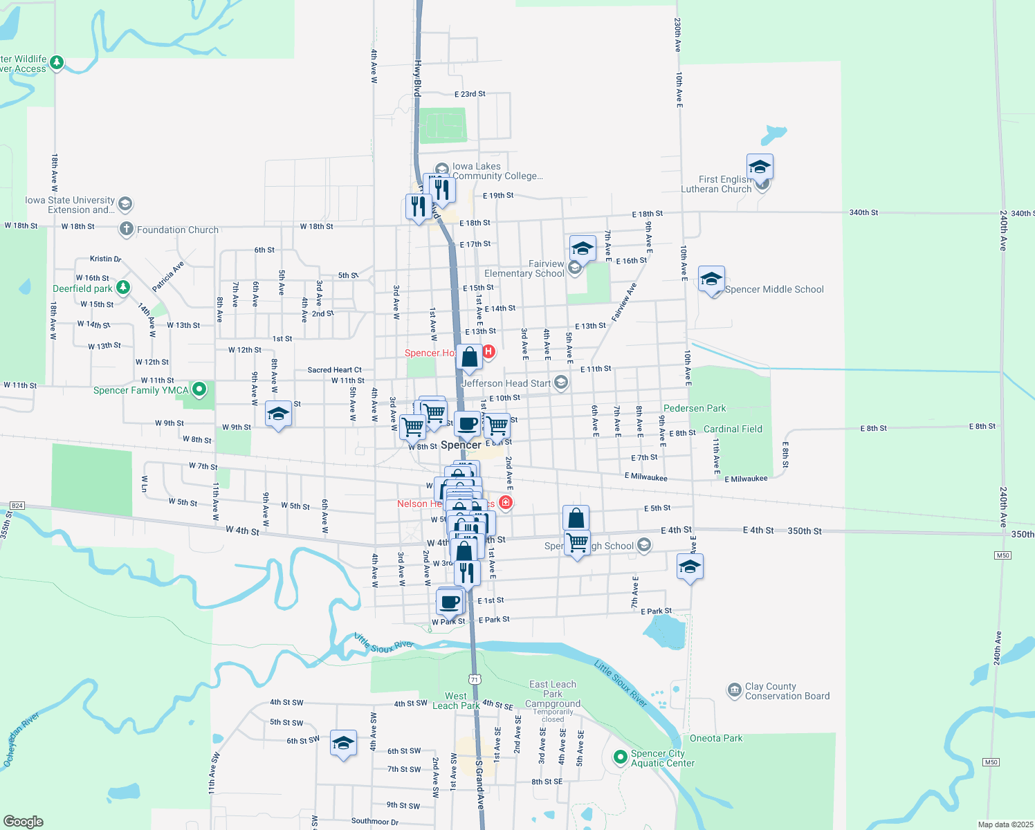211 East 9th Street, Spencer IA - Walk Score