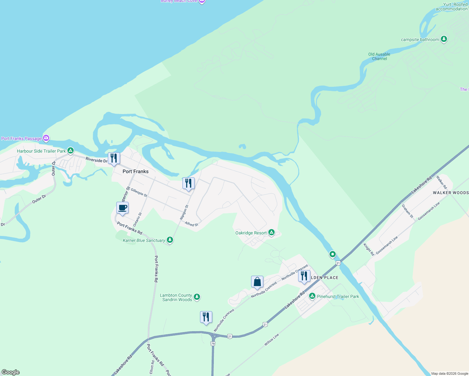 10079 Port Franks Estates Drive, Lambton Shores ON - Walk Score