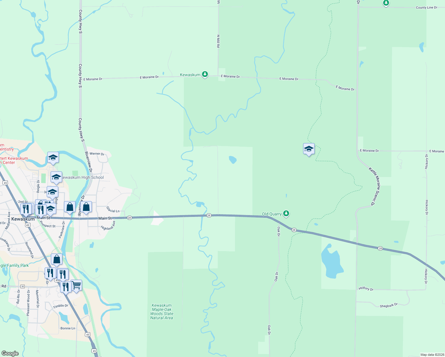 9202 North Mill Road, Kewaskum WI - Walk Score
