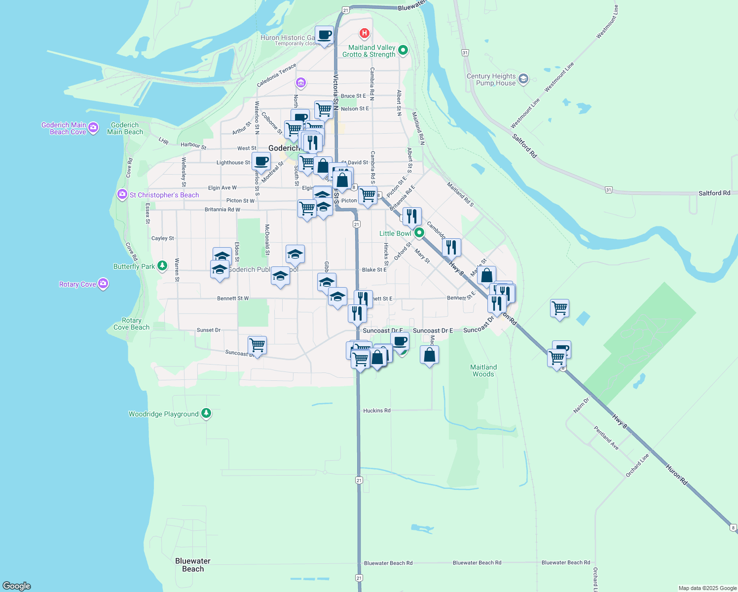 125 Bennett Street East, Goderich ON - Walk Score