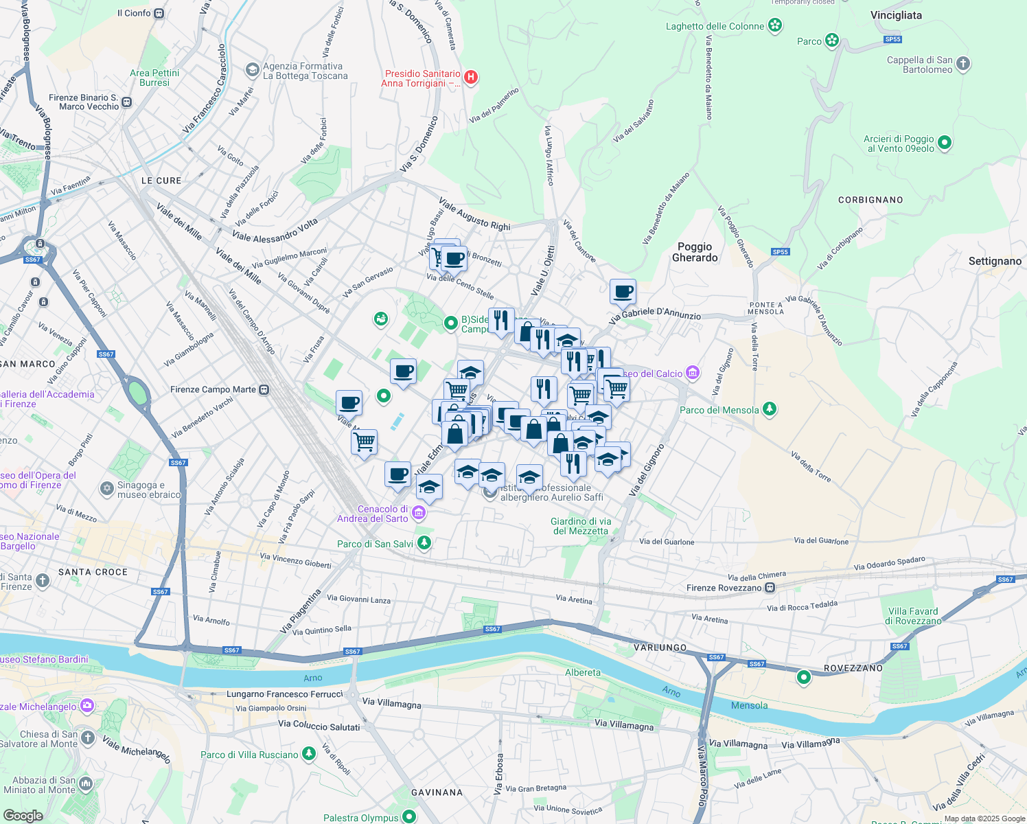 Via dei Falcucci, Coverciano Toscana - Walk Score