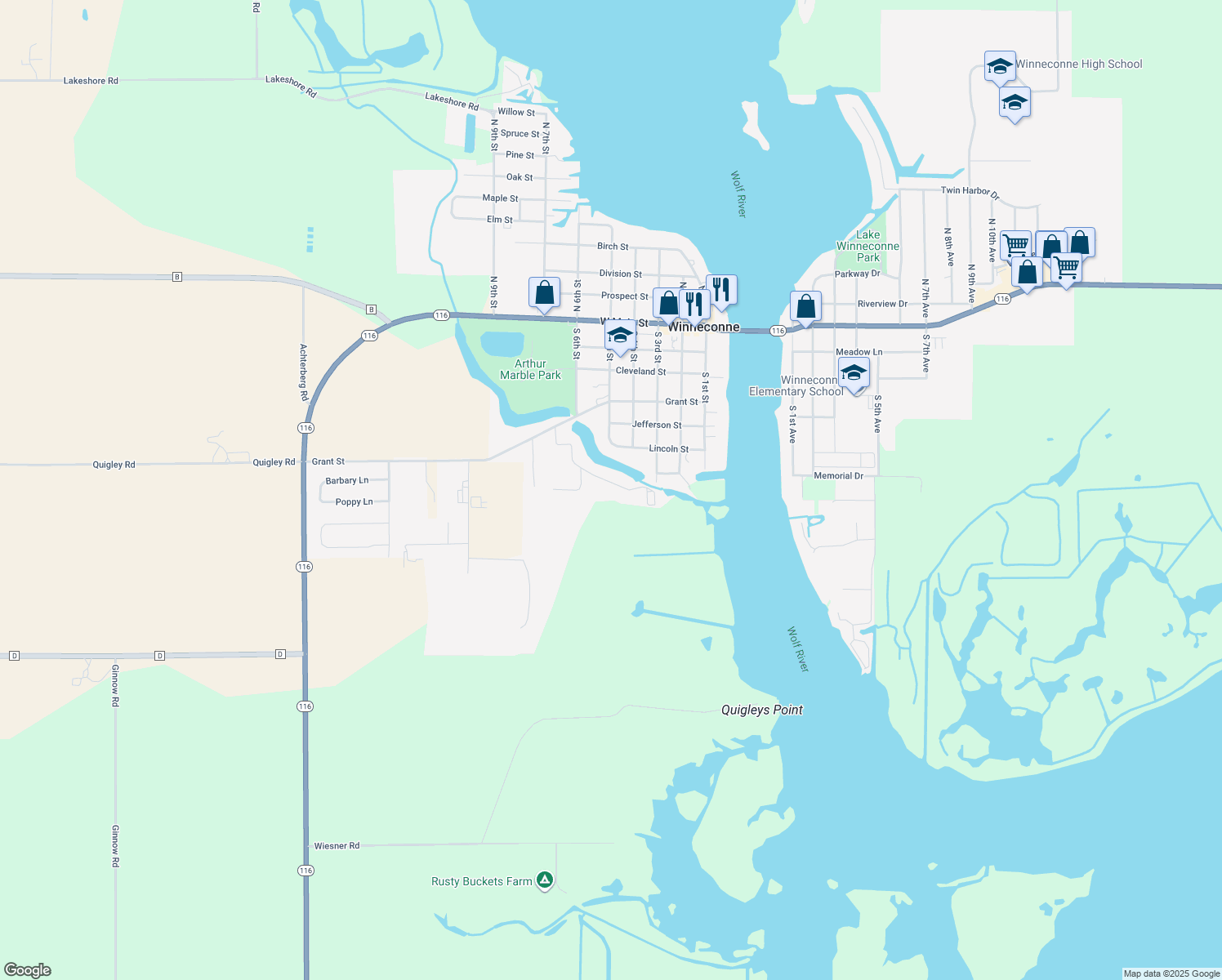 160 Washington Street, Winneconne WI - Walk Score