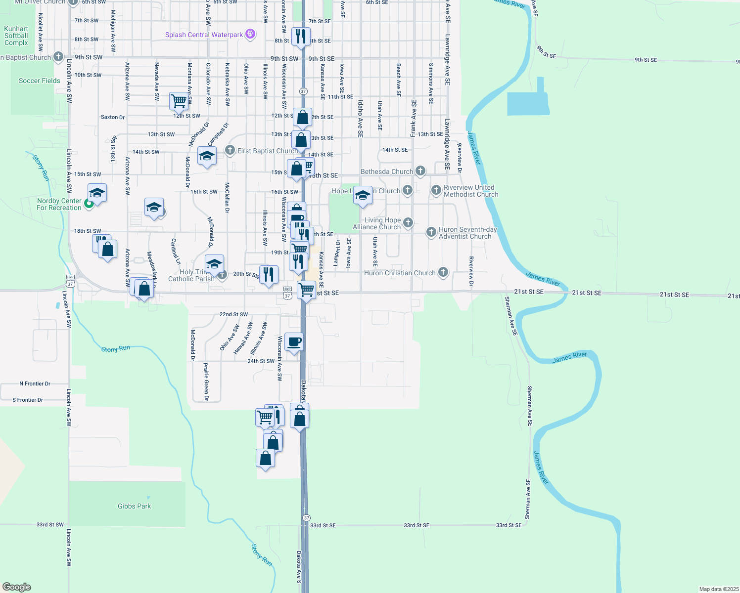 300 21st Street Southeast, Huron SD - Walk Score