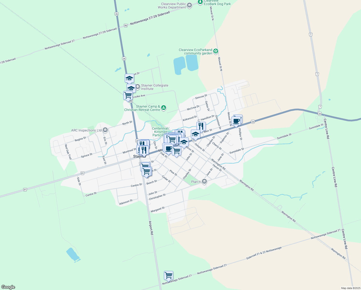 7271 Ontario 26, Stayner ON - Walk Score